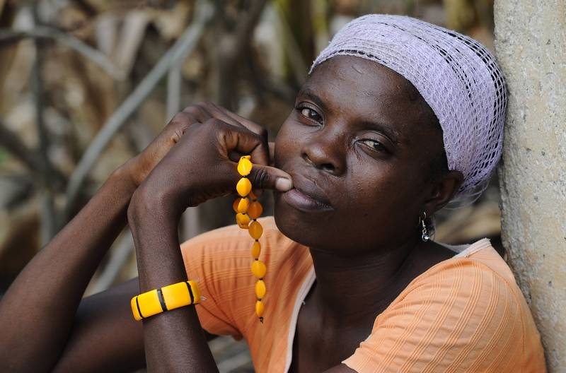 Haitian Woman Has Facial Surgery